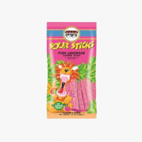 SOUR STICKS PINK LEMON 100GR